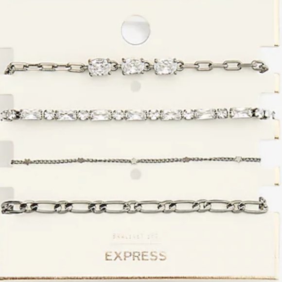 Express | Jewelry | New Express 4 Star Chain Bracelet Gift Set | Poshmark